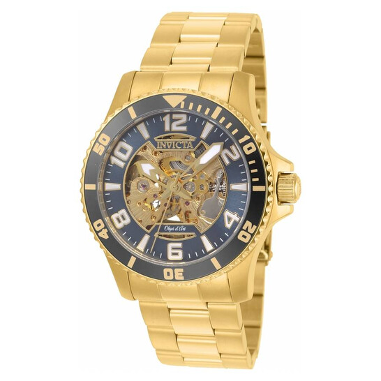 Invicta Open Box - Invicta Objet D Art Automatic Grey Skeletal Dial Men ...