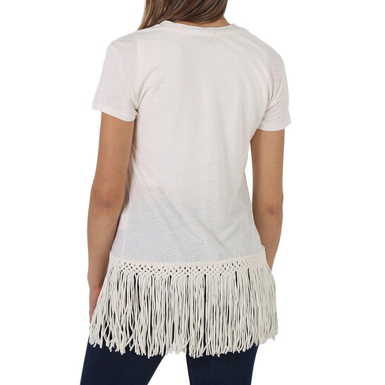 Polo Ralph Lauren Open Box - Polo Ralph Lauren Ladies Fringed Hem T ...