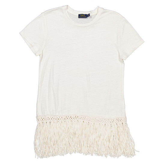 Polo Ralph Lauren Open Box - Polo Ralph Lauren Ladies Fringed Hem T ...