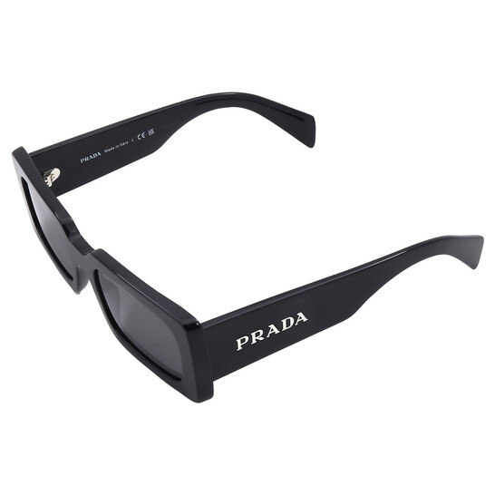 Prada Open Box - Prada Grey Rectangular Ladies Sunglasses PR A07S ...