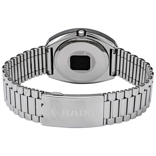 Rado Open Box - Rado Diastar Black Dial Stainless Steel Men's Watch ...