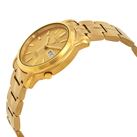 Seiko Open Box - Seiko Series 5 Automatic Gold Dial Men's Watch SNKK76 ...