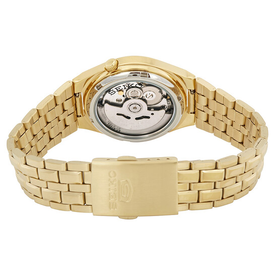 Seiko Open Box - Seiko Series 5 Automatic Gold Dial Men's Watch SNKL64 ...