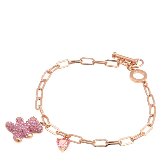 Swarovski Open Box - Swarovski Ladies Pink Teddy Bracelet 5642978 ...