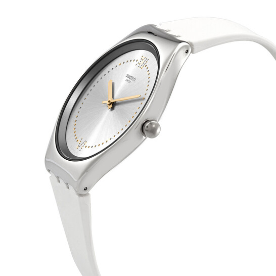 Swatch Open Box - Swatch Irony Skindoree Quartz Silver Dial Ladies ...