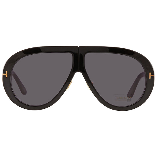 Tom Ford Open Box - Tom Ford Troy Smoke Pilot Unisex Sunglasses FT0836 ...