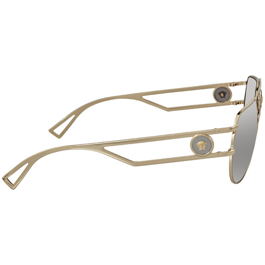 Versace Open Box - Versace Light Grey Mirror Silver Pilot Men's ...