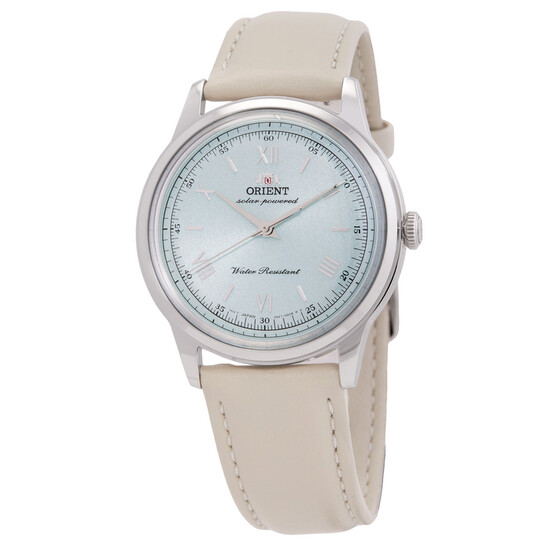 Orient Classic Solar-Powered Pale Green Dial Watch RA-WK0002E10B ...