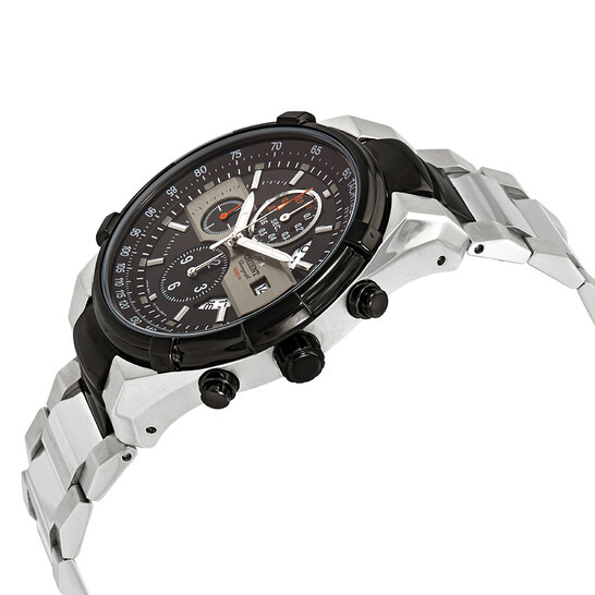 Orient Leader Chronograph Black Dial Men's Watch FTT0J001B0 ...
