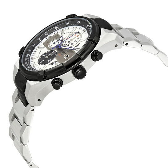 Orient Leader Chronograph Silver Dial Men's Watch FTT0J003W0 ...