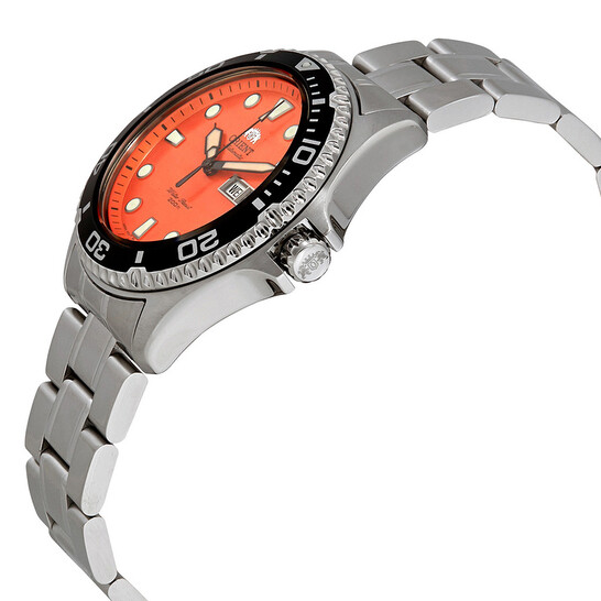 Orient Ray Raven II Automatic Orange Dial Men's Watch TAA02006M ...