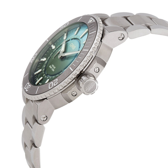 Oris Aquis Dat Watt Limited Edition II Watch Set 44mm with Green Dial ...