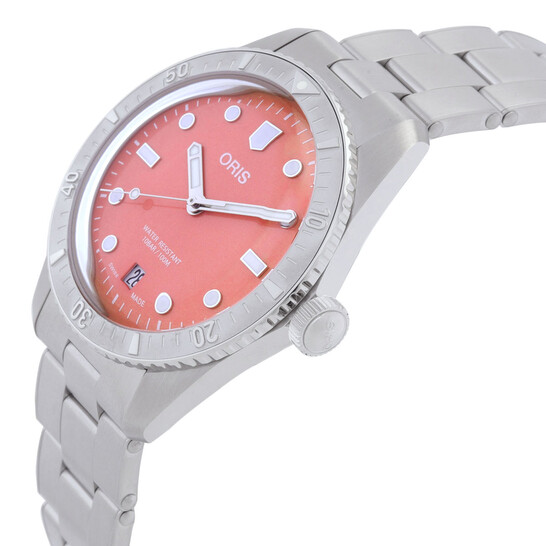 Oris Oris Divers 38mm Sixty-Five Automatic Cotton Candy Pink Dial Watch ...