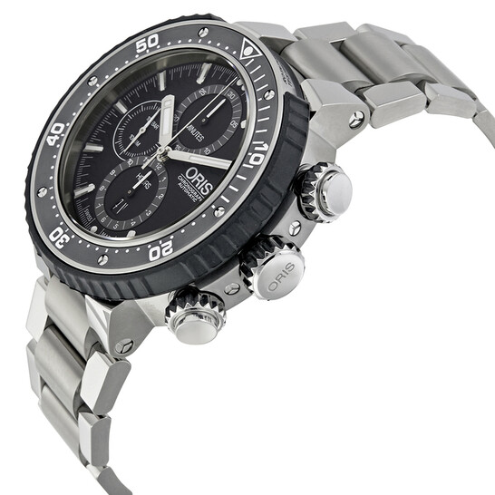 Oris ProDiver Chronograph Automatic Black Dial Men's Watch 01 774 7727 ...