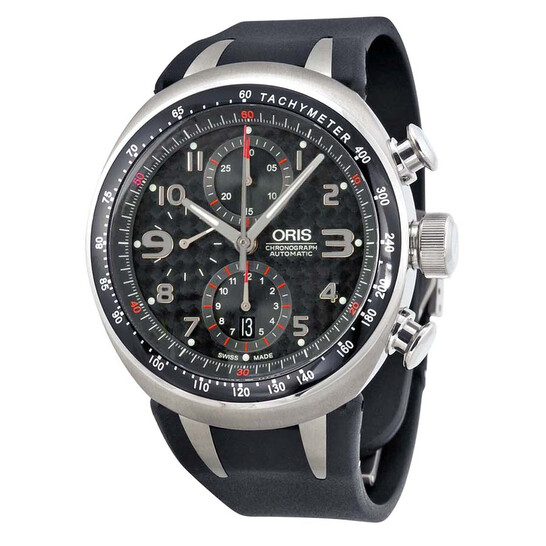 Oris TT3 Chronograph Automatic Black Carbon Dial Men's Watch 674-7587 ...