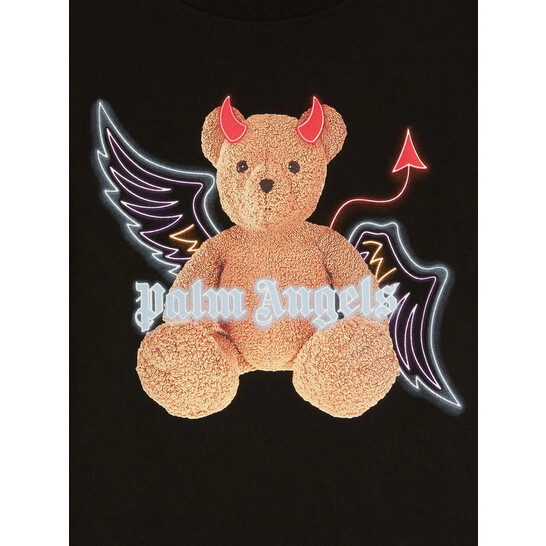 Palm Angels Kids Logo Bear Devil T-Shirt, Size 10Y PBAA003F24JER002 ...