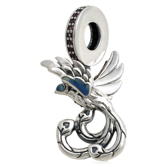Pandora Sterling Silver Phoenix Dangle Charm 790102C01 - Jewelry - Jomashop