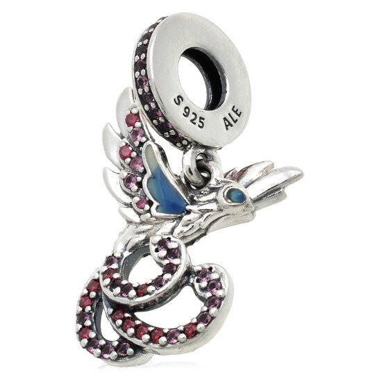 Pandora Sterling Silver Phoenix Dangle Charm 790102C01 - Jewelry - Jomashop