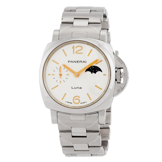 Panerai Due Luna Automatic White Dial Ladies Watch PAM01301 - Watches ...
