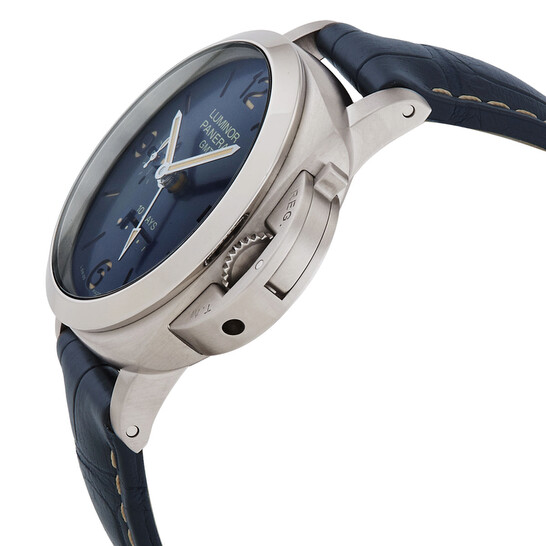 Panerai Luminor 1950 GMT 10 Day Power Reserve Automatic Blue Dial Men's ...