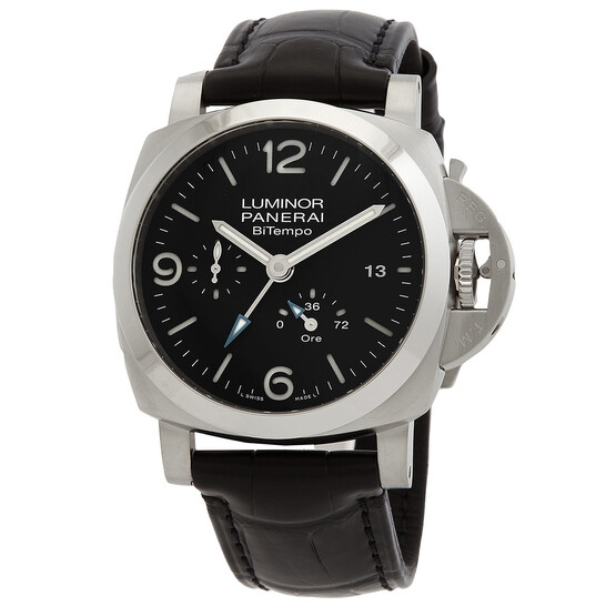 Panerai Luminor BiTempo Automatic Black Dial Men's Watch PAM01360 ...