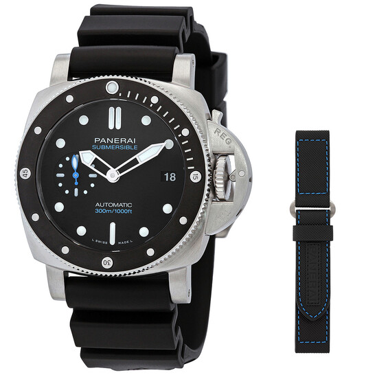 Panerai Submersible Automatic Black Dial Men's Watch PAM01683 - Watches ...