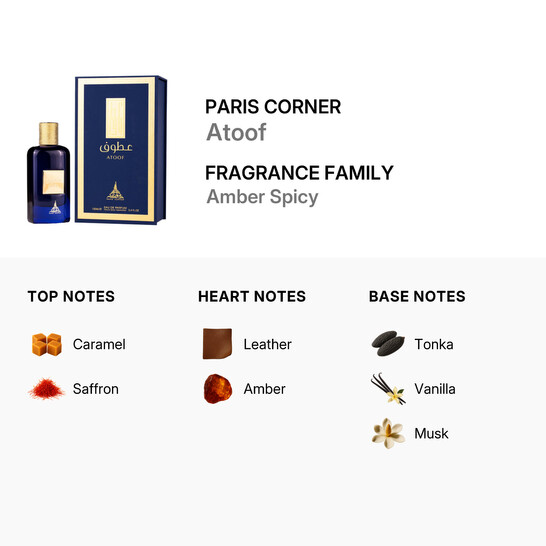 Paris Corner Unisex Atoof EDP Spray 3.4 oz Fragrances 6246717622249 ...