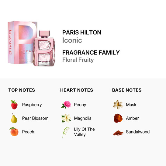 Paris Hilton Ladies Iconic EDP Spray 3.4 oz Fragrances 608940583395 ...