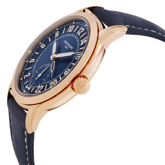 Patek Philippe Complications Calatrava Travel Time Automatic Blue Dial ...