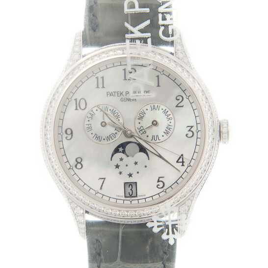Patek Philippe Grand Complications Automatic Diamond White Dial Watch ...