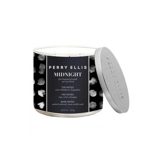 Perry Ellis Unisex Midnight 14.5 oz Scented Candle 810044121667 ...