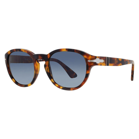 Persol Polarized Blue Gradient Oval Unisex Sunglasses PO3304S 1052S3 53 ...