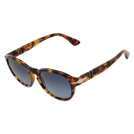 Persol Polarized Blue Gradient Oval Unisex Sunglasses PO3304S 1052S3 53 ...