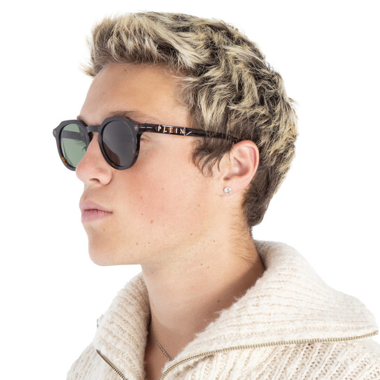 Philipp Plein Green Oval Men's Sunglasses SPP002M 0722 51 190605368558 ...