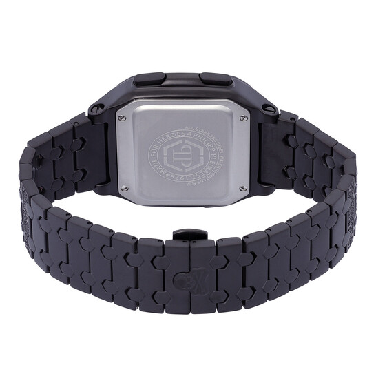 Philipp Plein Hyper Shock Quartz Digital Black Dial Unisex Watch ...