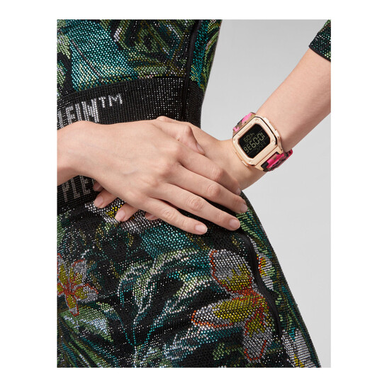 Philipp Plein Hyper Shock Quartz Digital Black Dial Unisex Watch ...