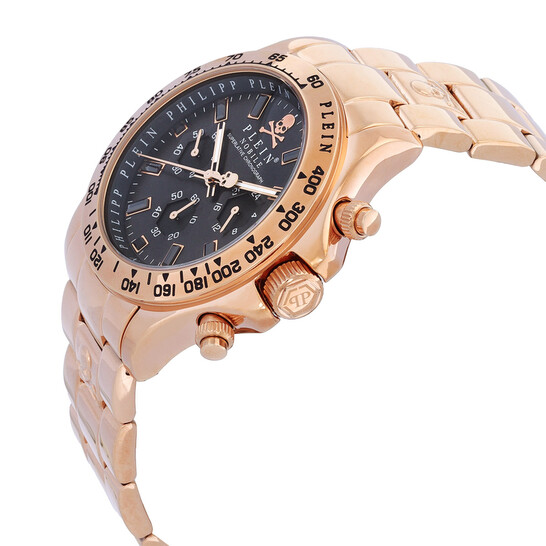 Philipp Plein Nobile Chronograph Quartz Crystal Black Dial Men's Watch ...