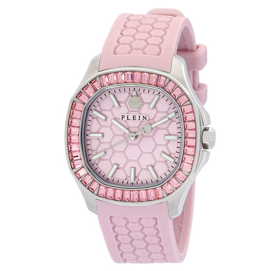 Philipp Plein Spectre Lady Quartz Crystal Pink Dial Watch PWTAA0123 ...