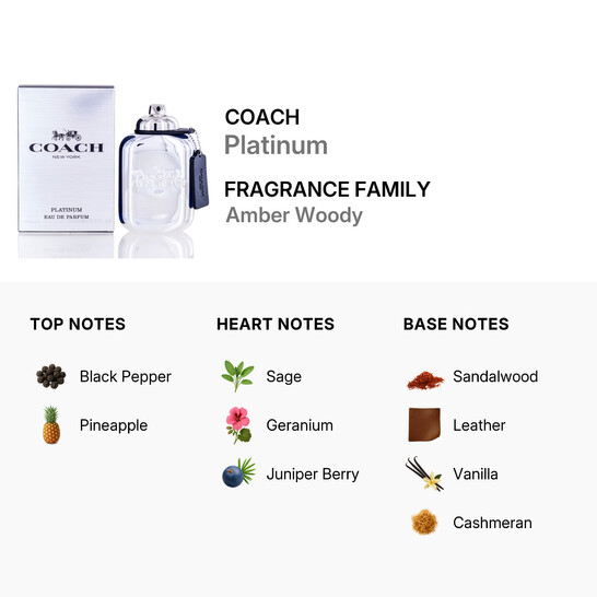 Coach Platinum / Coach EDP Spray 3.3 oz (100 ml) (m) 3386460096867 ...