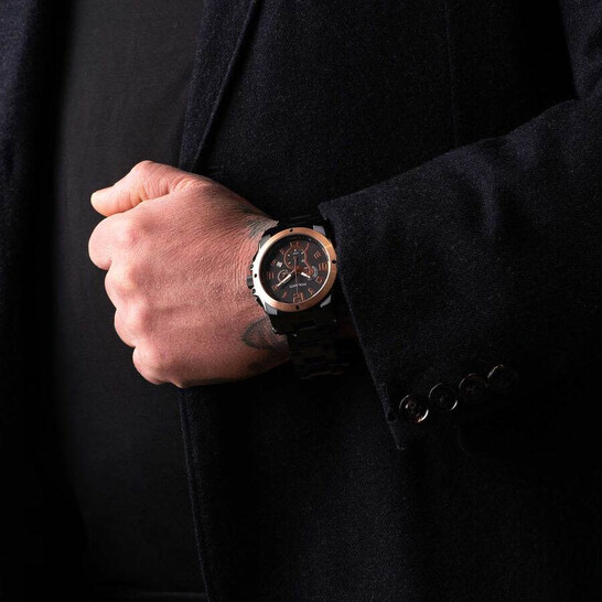 Polanti Zone Chronograph Rose Gold-tone Dial Men's Watch PLZ-2800RG ...