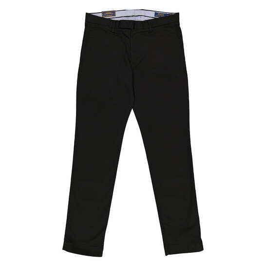 Polo Ralph Lauren Black Stretch Slim Fit Cotton Pants, Size 36W - 32L ...