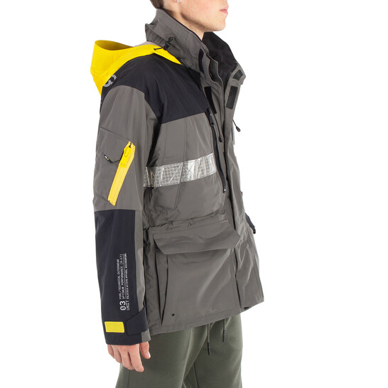 Polo Ralph Lauren Grey RLX Water Repellent Hooded Jacket, Size Large ...