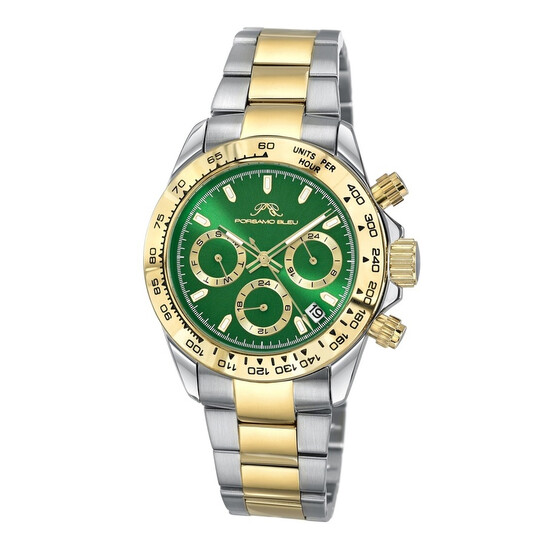 Porsamo Bleu Alexis Chronograph Quartz Green Dial Ladies Watch 925BALS ...