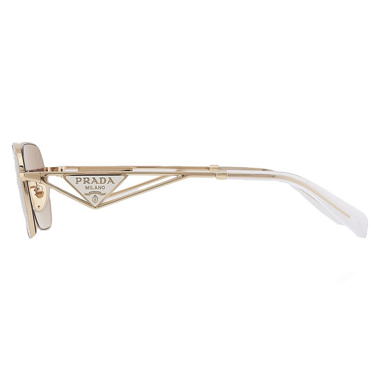 Prada Blue Gradient Mirror Silver Geometric Ladies Sunglasses PR A51S ...