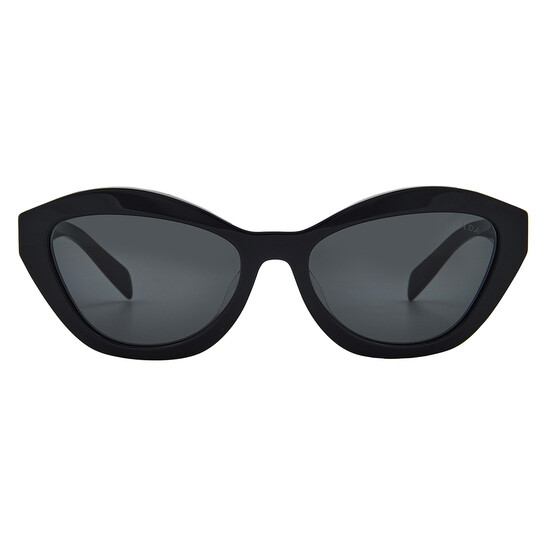 Prada Dark Grey Butterfly Ladies Sunglasses PR A02SF 16K08Z 55 ...
