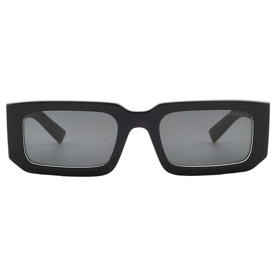 Prada Dark Grey Rectangular Men's Sunglasses PR 06YS 09Q5S0 53 ...