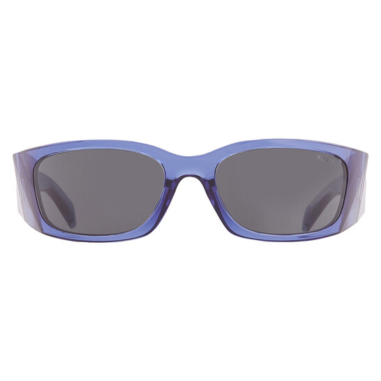 Prada Dark Grey Wrap Men's Sunglasses PR A19S 15R5S0 60 8056262084113 ...