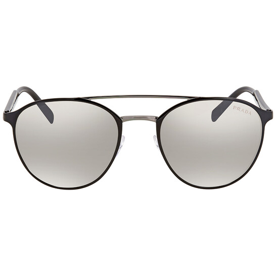 Prada Gradient Grey Mirror Silver Pilot Men's Sunglasses PR 62TS 1AB4S1 ...