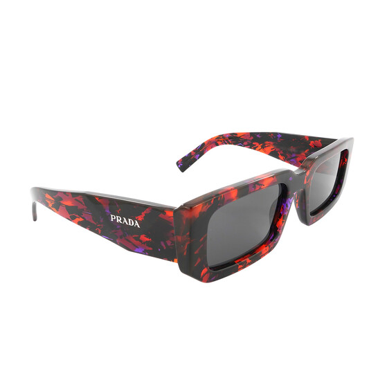 Prada Grey Rectangular Men's Sunglasses PR 06YS 06V5S0 53 8056597541794 ...