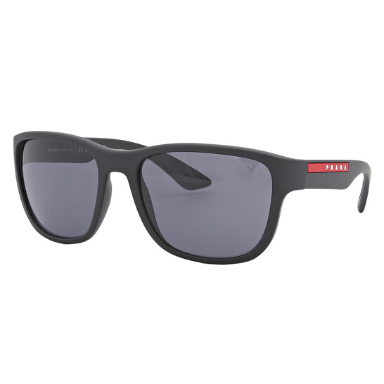 Prada Linea Rossa Blue Tuning Rectangular Men's Sunglasses PS 01US ...